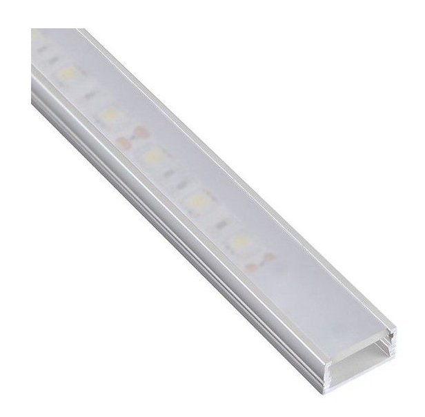 LED lišta 2 m profil LL-02 navrch hliník + krytka mléčná | Hliníkové ...